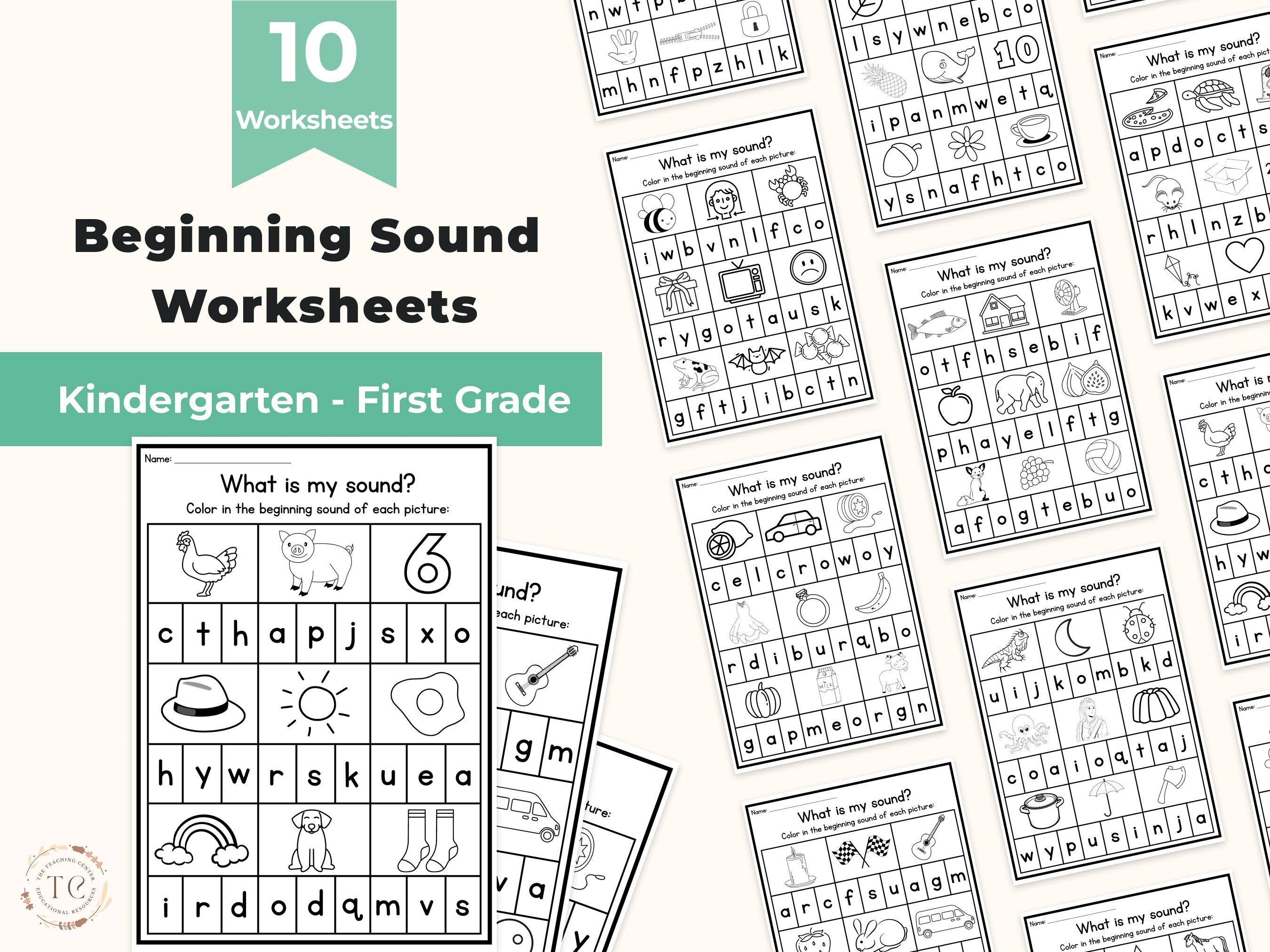 Beginning Sound Worksheets! Phonological Awareness! Phonics! Worksheets ...