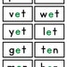 CVC Words Flashcards Consonant Vowel Consonant Printable Kindergarten ...