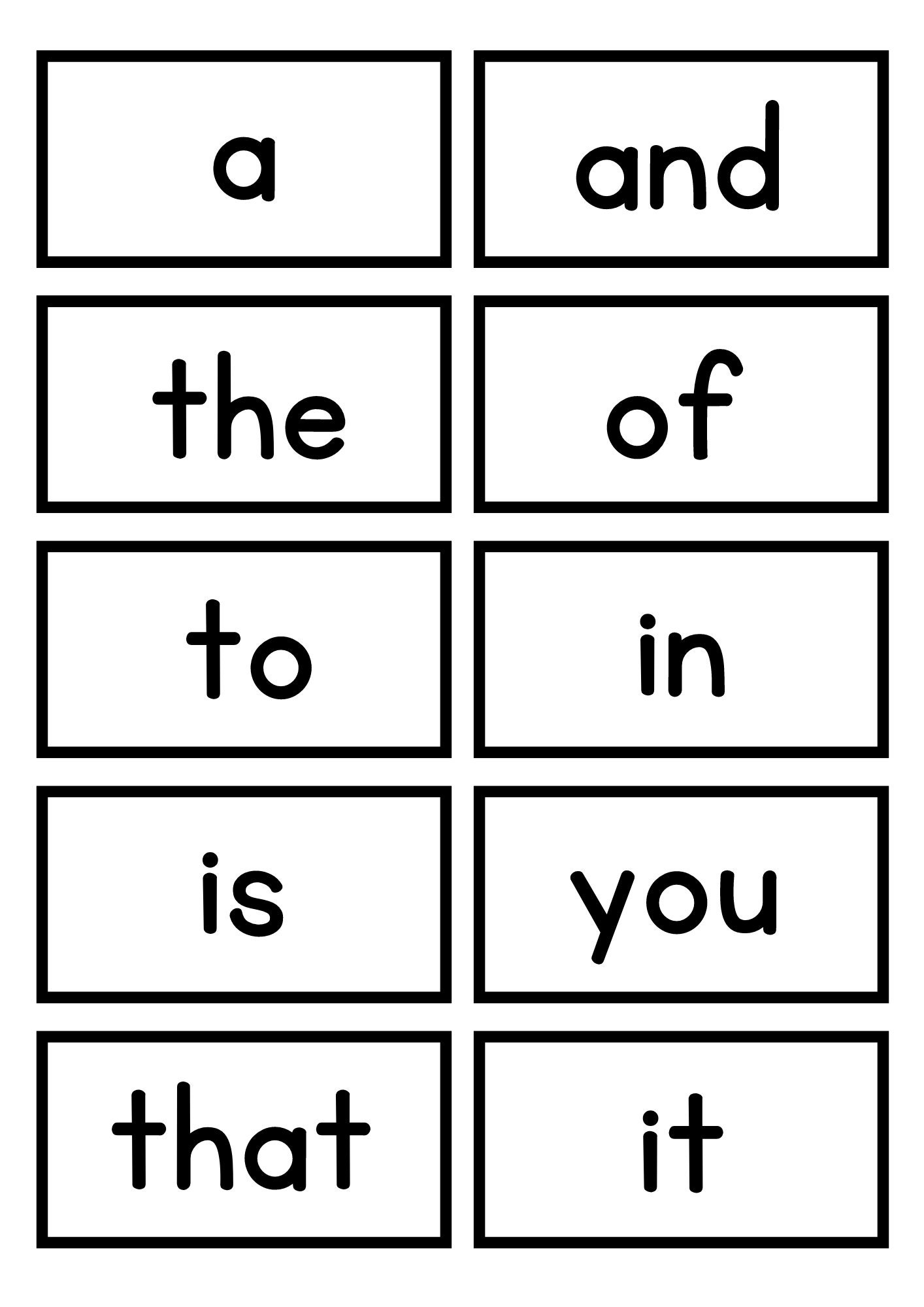 Fry's Sight Words Flashcards Bundle, First to Tenth Hundred (printable ...