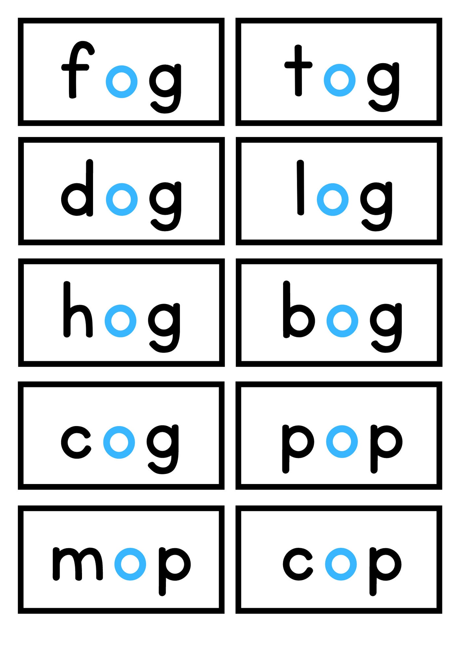 CVC Words Flashcards | Phonics, Reading, Early Reader (printable) - Etsy