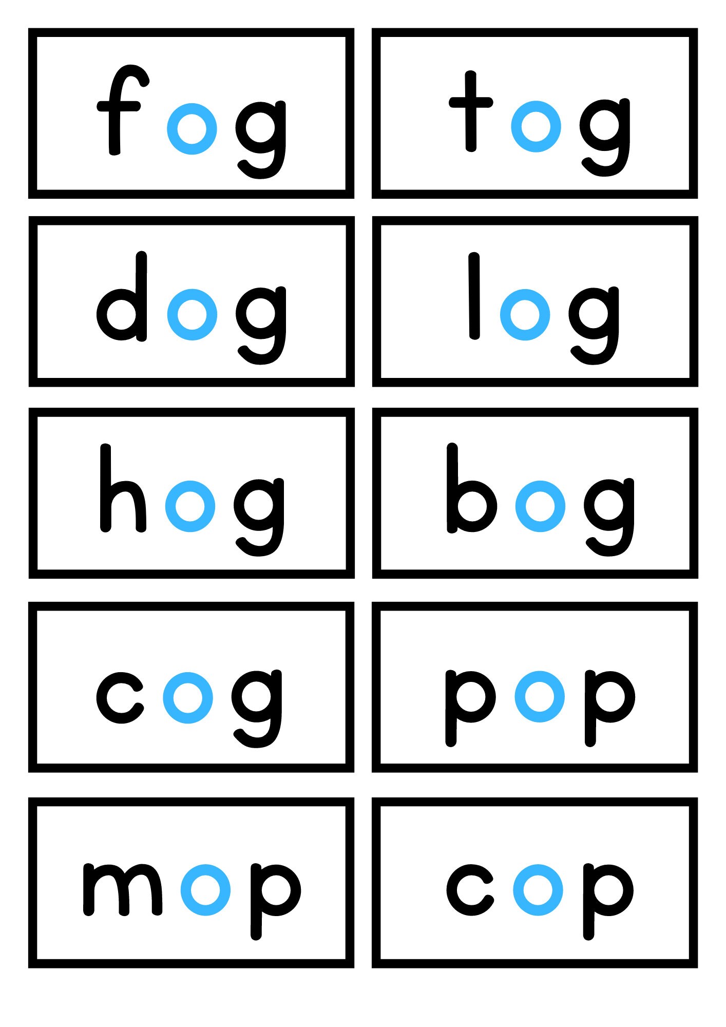 CVC Words! Flashcards! Consonant Vowel Consonant! Printable ...