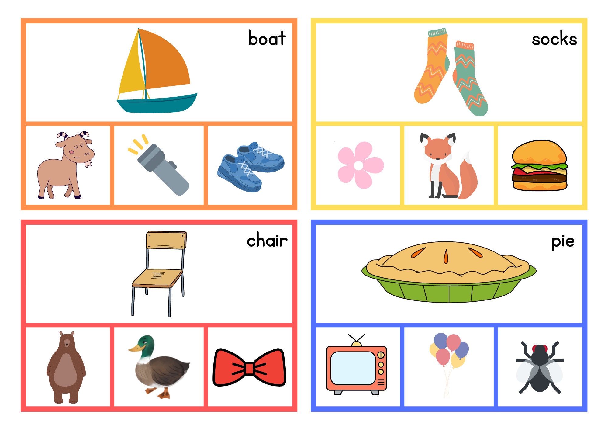 Rhyming Words! Clip Cards! Rhyme! Rhyming Activity! Pre- Kindergarten ...