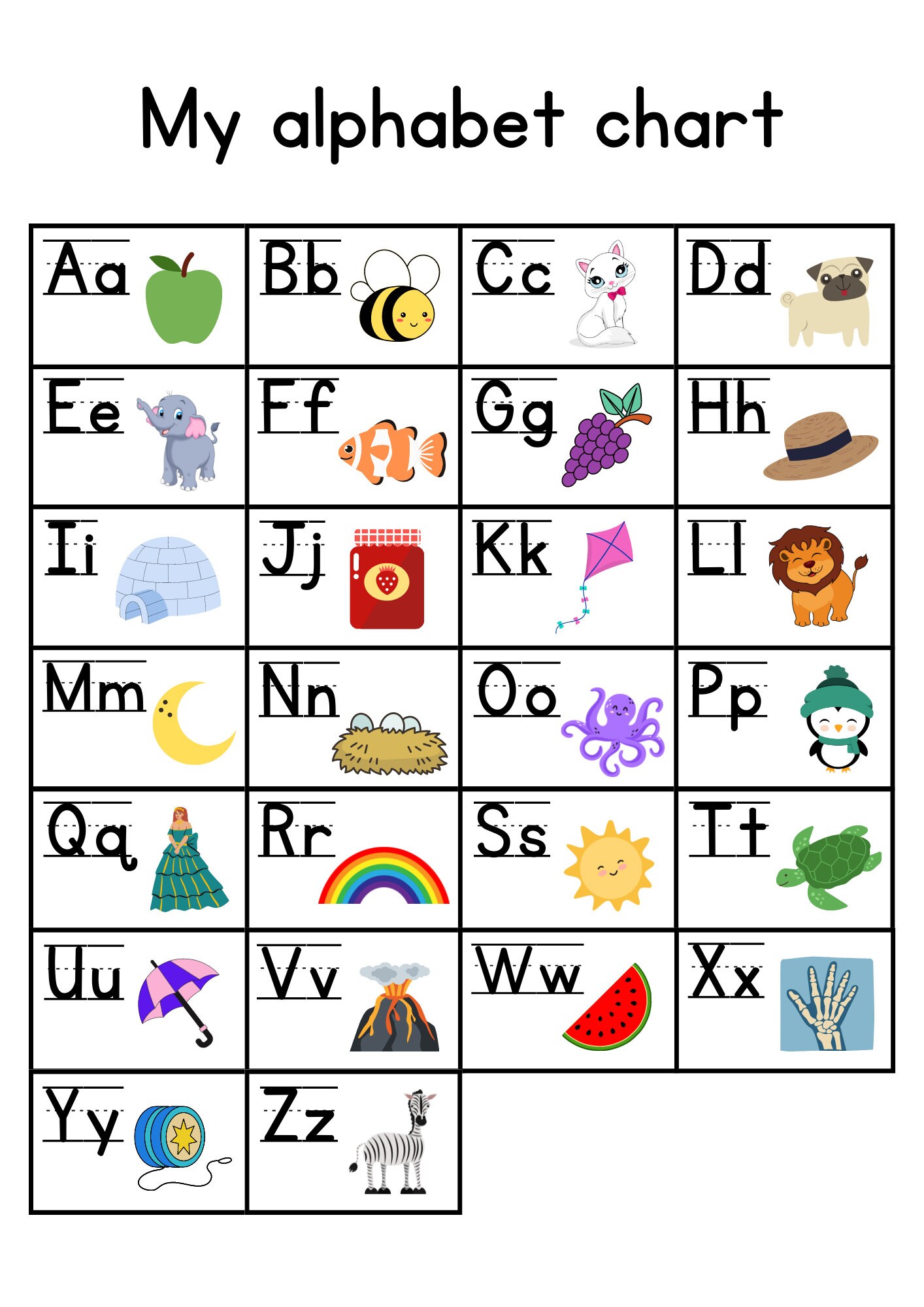 Alphabet Posters Alphabet Display Classroom Display - Etsy