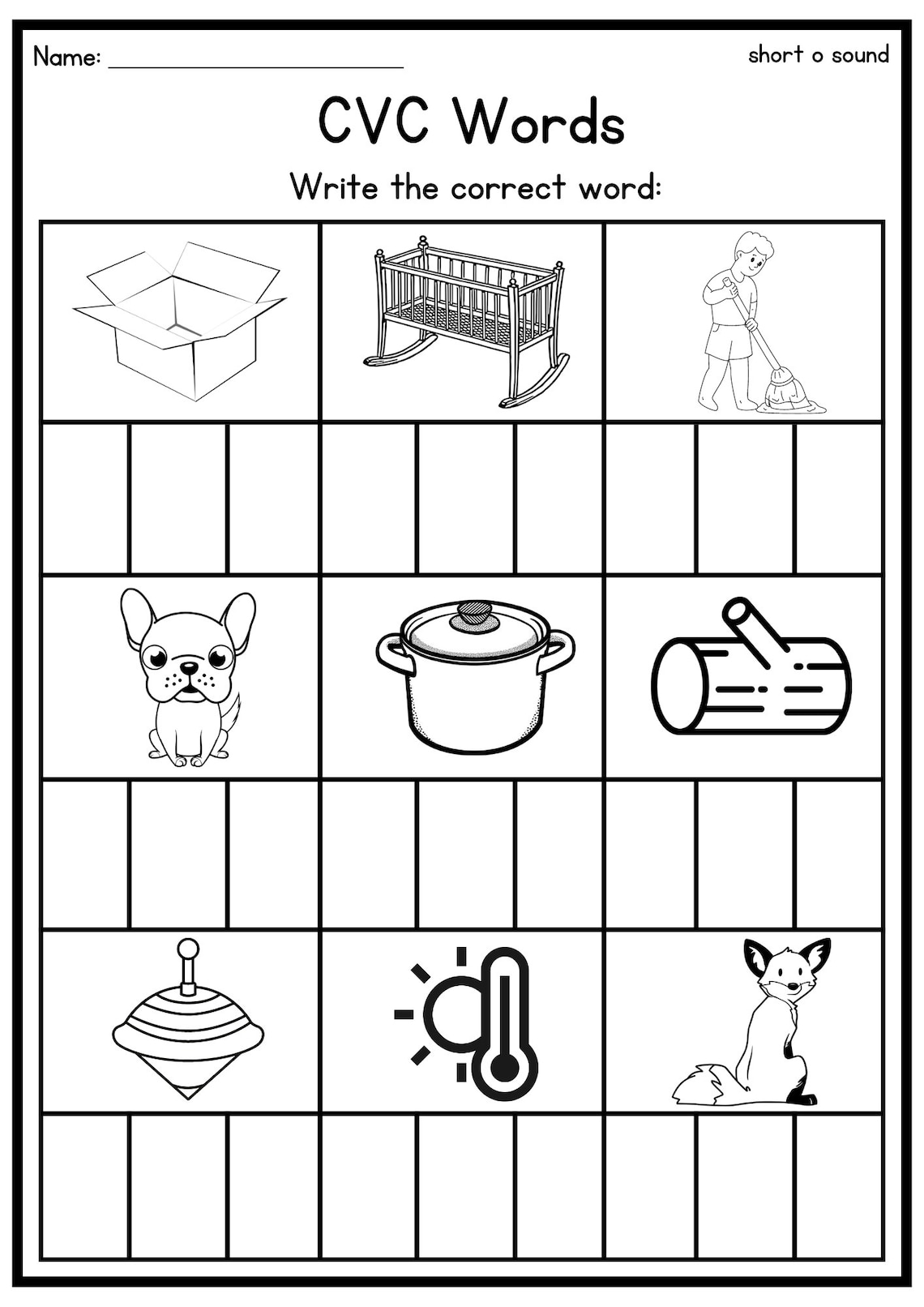 CVC Worksheets! CVC Activities! CVC Writing! Consonant Vowel Consonant ...