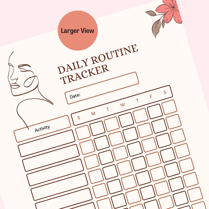Printable Daily Routine Tracker | Routine Checklist Printable | Daily ...