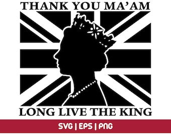 E II R Thank You Svg Elizabeth the Second Regina Queen - Etsy