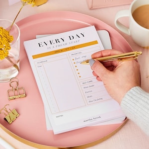 Working From Home Daily Planner Desk Pad - Desk Pad - Notepads - Desk ...