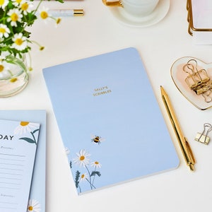 Personalised Wild Daisy Softback Notebook - Daisy Notebook - Floral ...