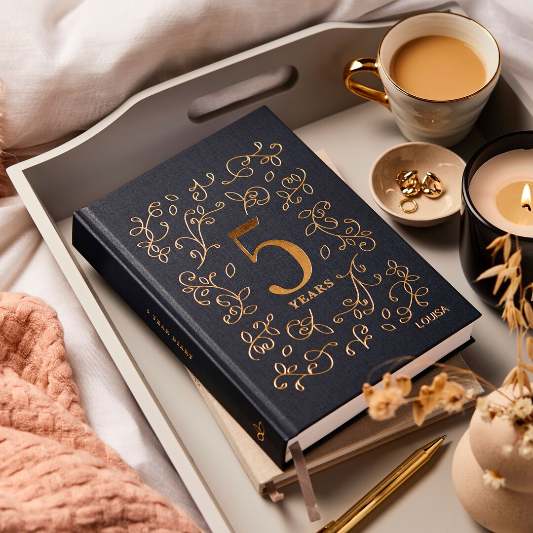 Personalised Five Year Diary - Five Year Journal - Line A Day Journal ...