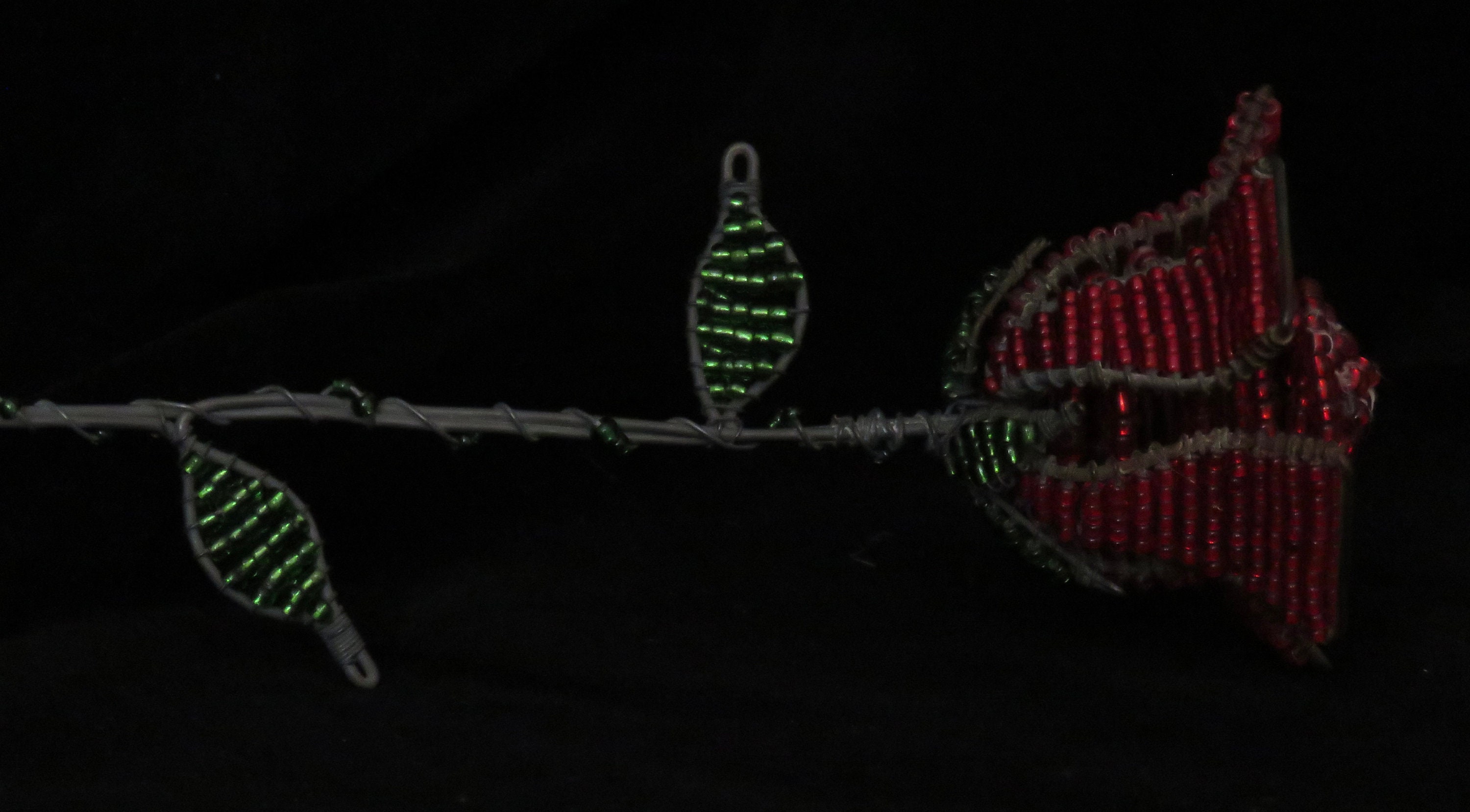 Bead and Wire Rose Crafted by Zimbabwean Artist Reuben. 65mm - Etsy