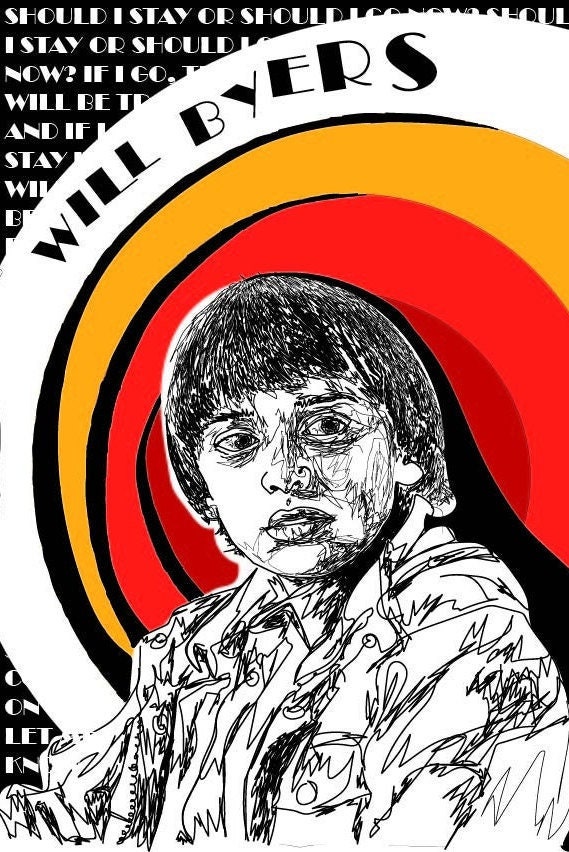 Will Byers Stranger Things A4 Poster - Etsy