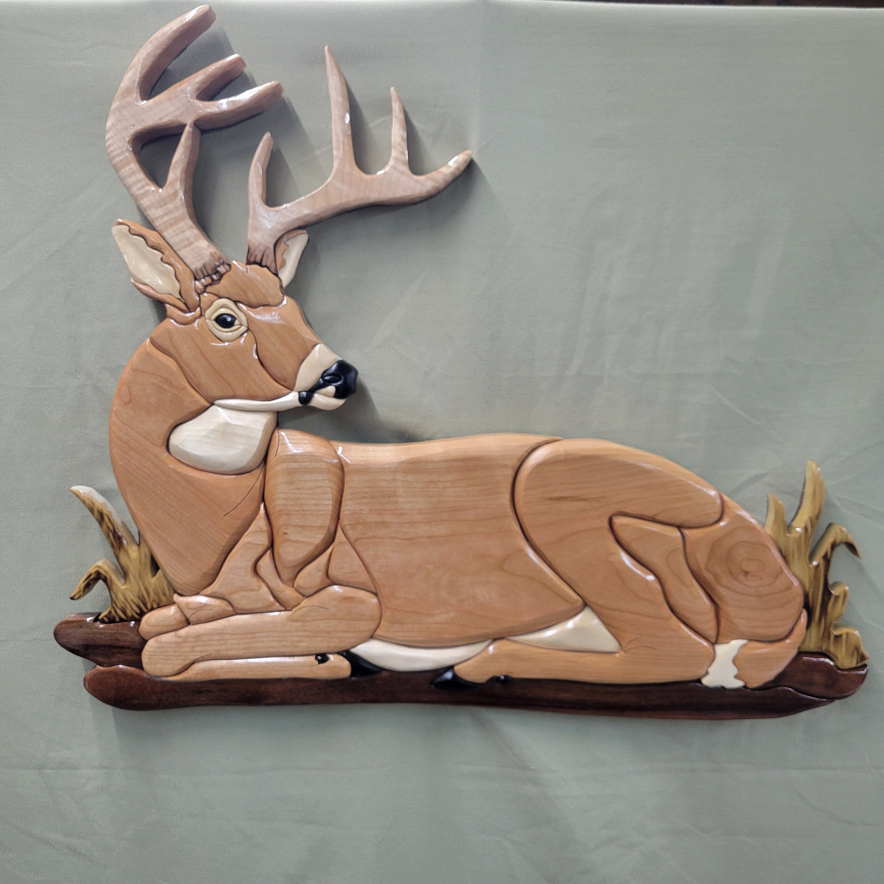 Whitetail Buck Intarsia - Etsy