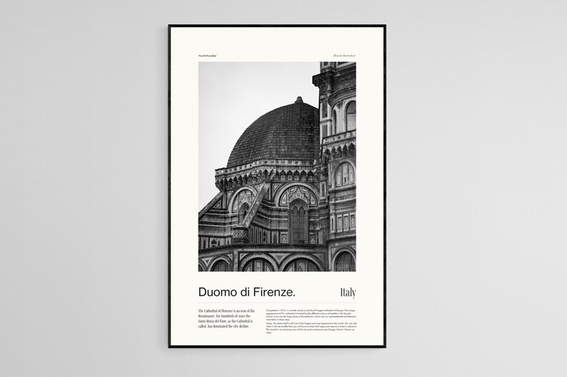 Duomo Di Firenze Poster Florence Travel Print Italy Travel - Etsy
