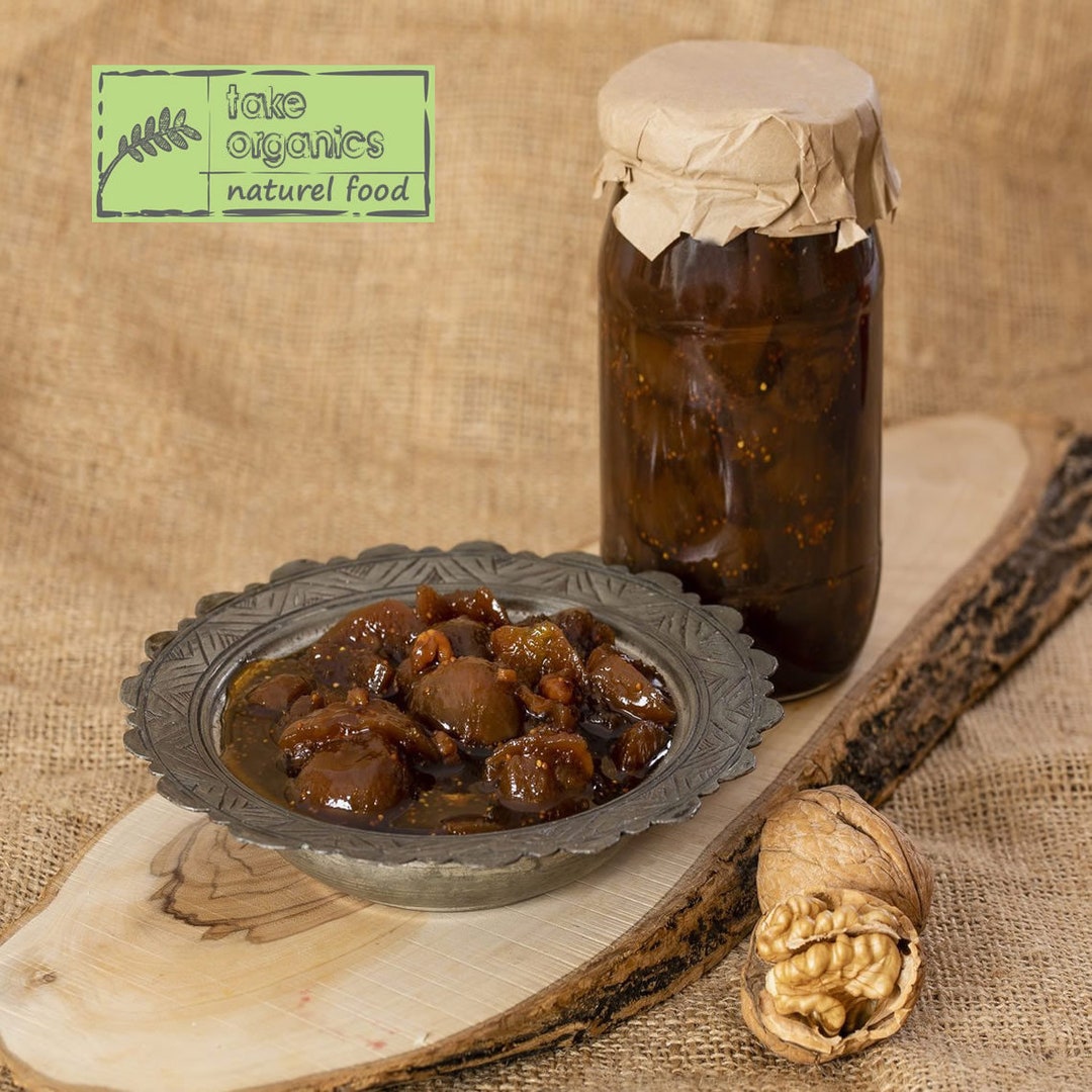 Dried Fig Jam With Walnut, Organic Jams, Handmade Flavors, Natural Rose Jam, Organic Marmalades ...
