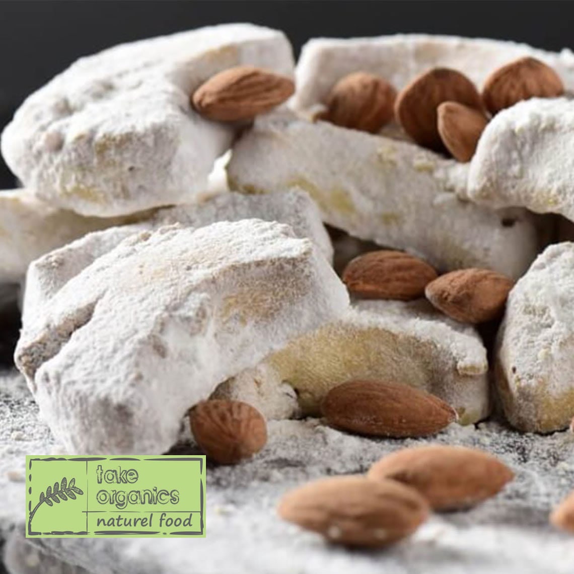 Homemade Kavala Almond Crescent Cookies, Greek Recipe (290gr) - Etsy