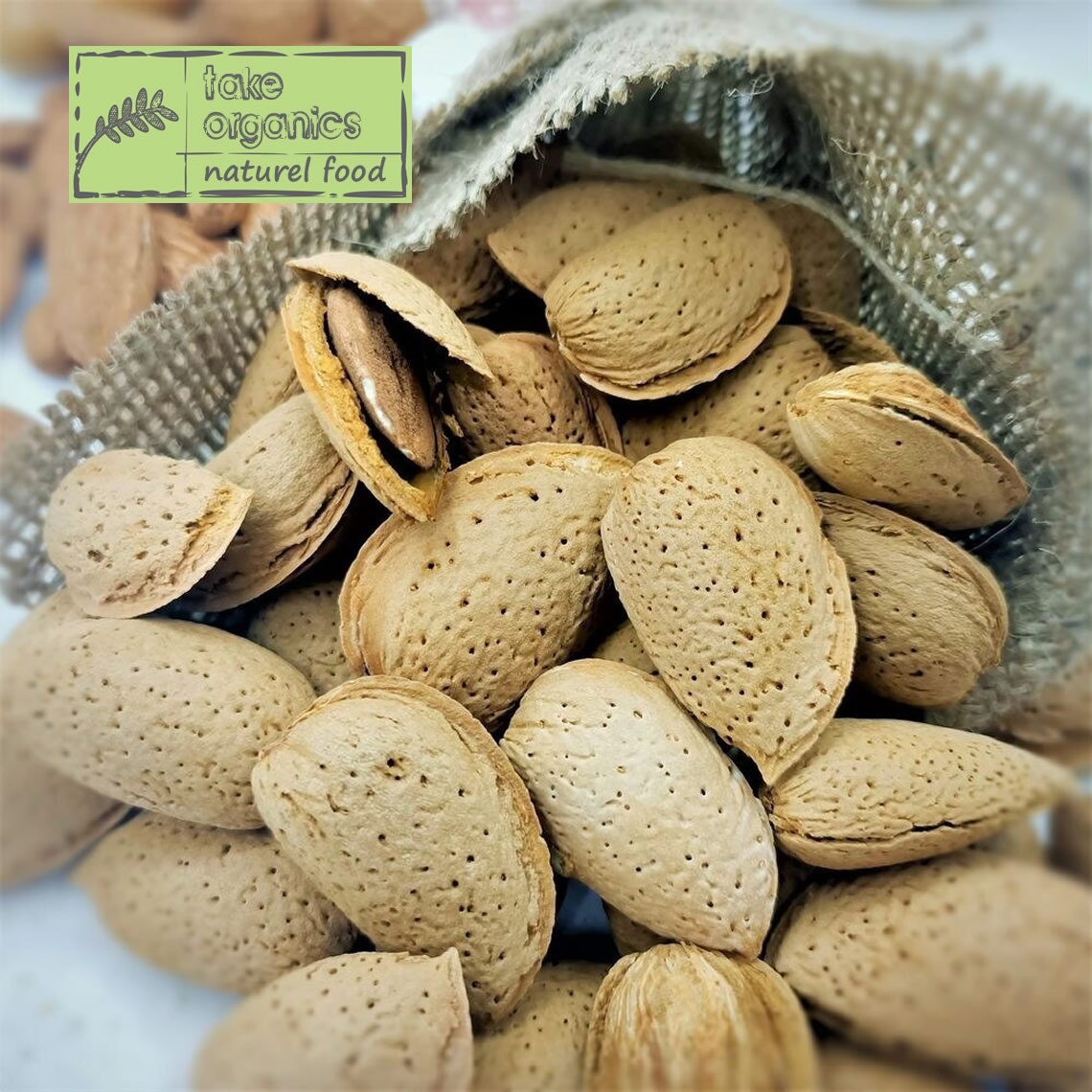 Organic Unshelled Almond,raw Whole Almonds in Shell,sterbai Badam ...