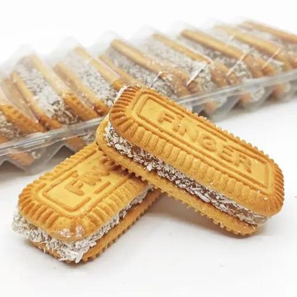 Turkish Delight Between Biscuits,turkish Local Taste,rose Flavored ...