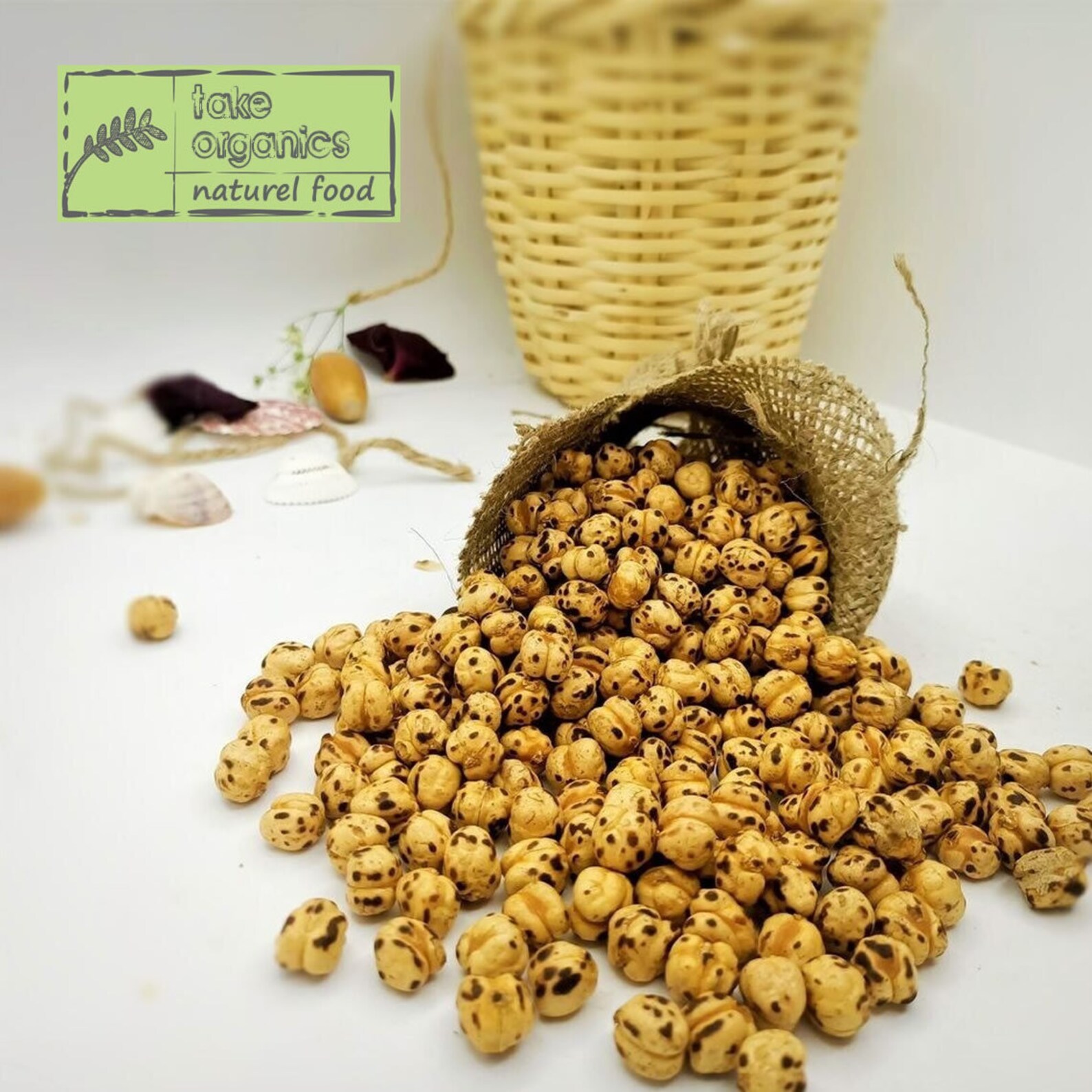 Organic Roasted Yellow Chickpeas, Salted, Unsalted, Snacks, Natural ...