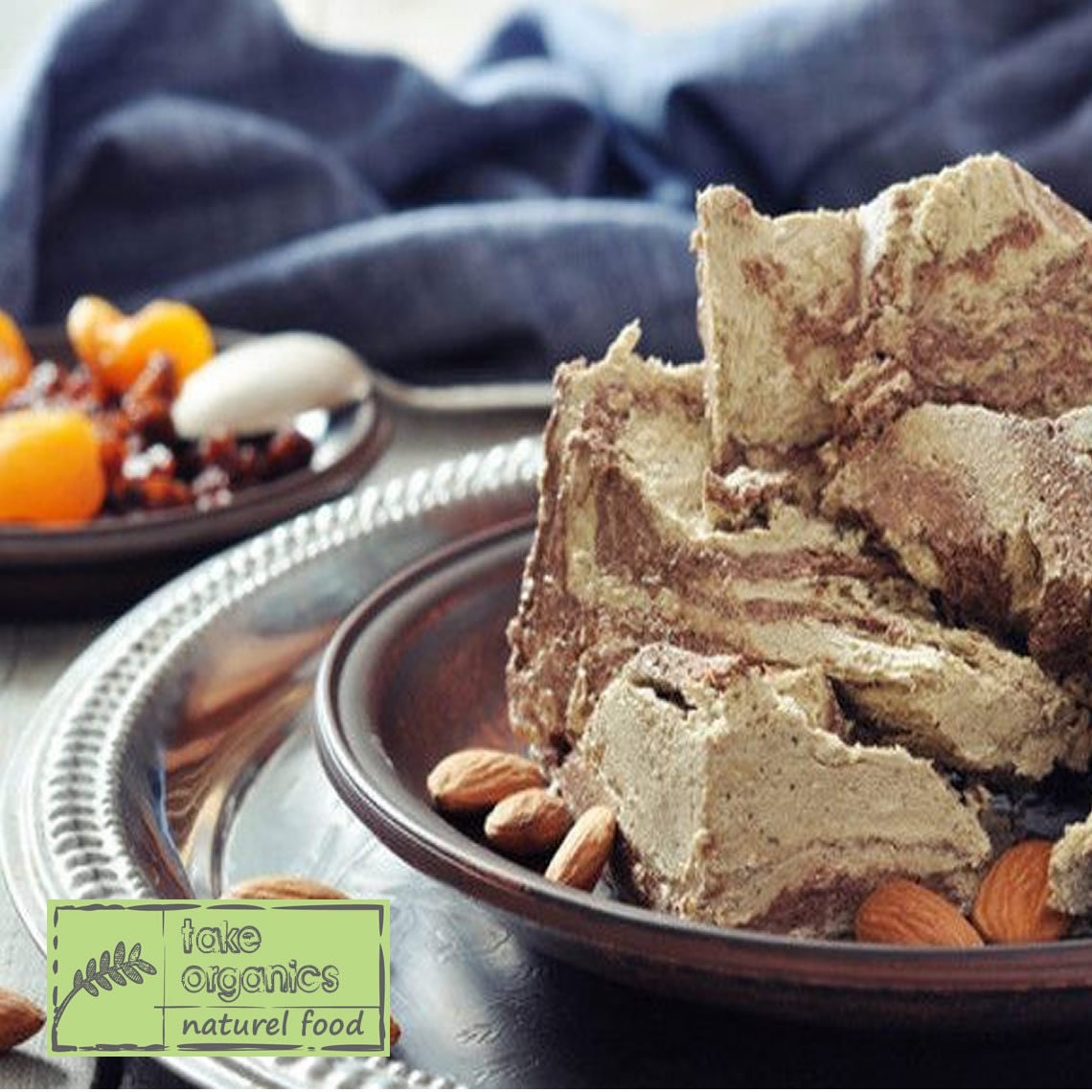 Traditional Halva With Cacao, Sesame Tahini Halva, Gourmet Taste of ...
