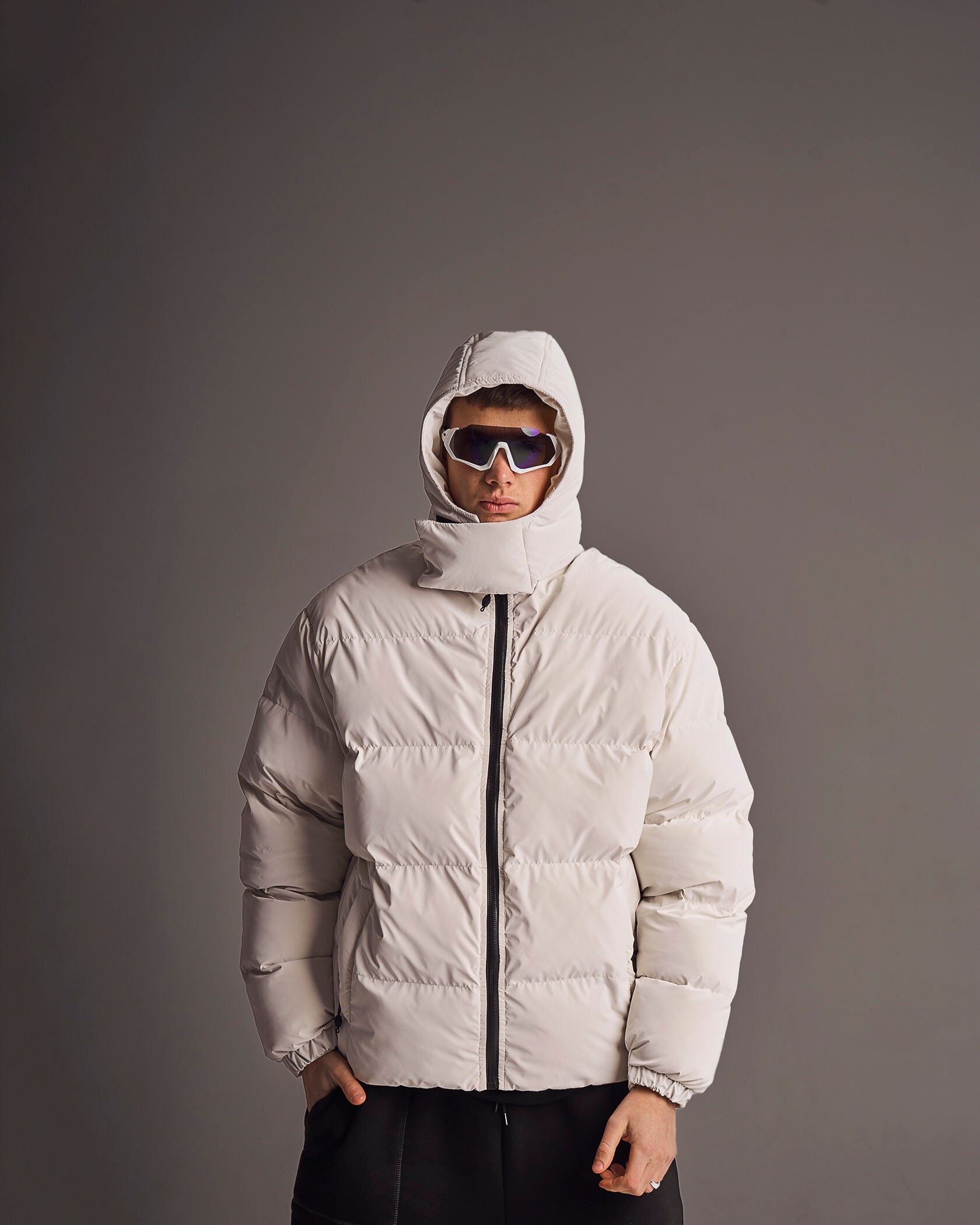 Winter Men's Jacket OGONPUSHKA Homie 2.0 Silk Milky - Etsy