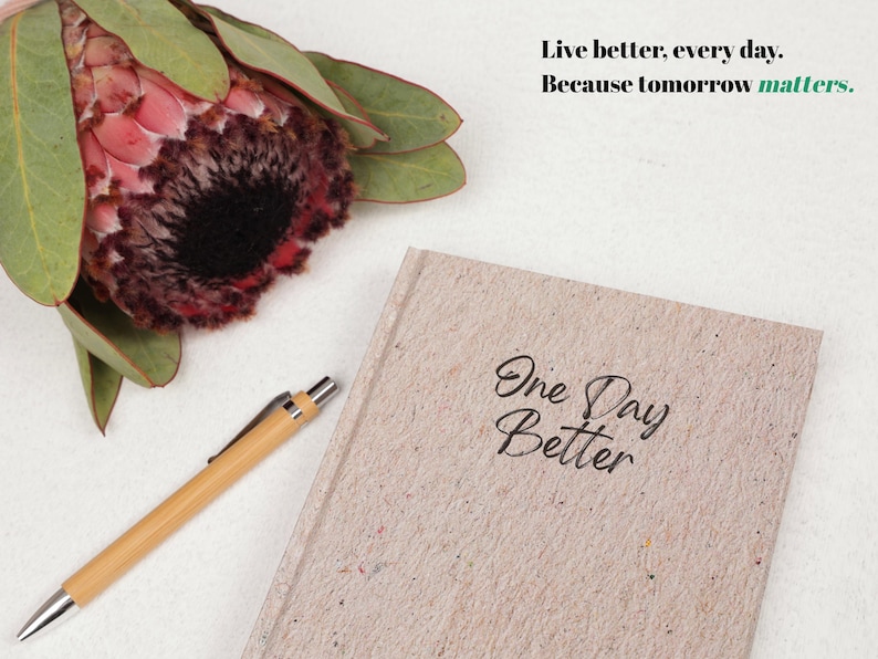 One Day Better – 2026 Daily Planner | Eco-friendly & Sustainable Diary ...