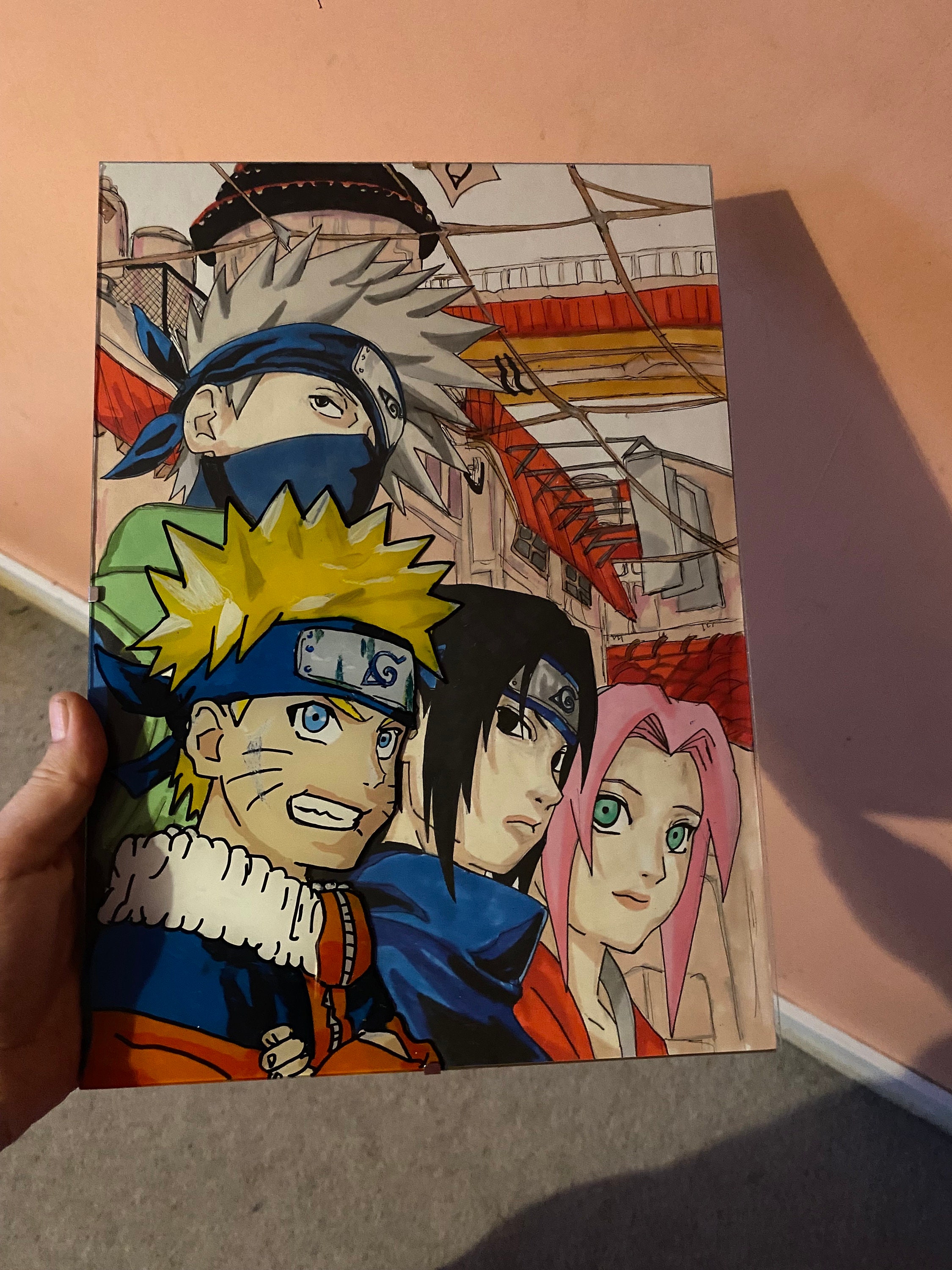 Glass Naruto Painting - Etsy