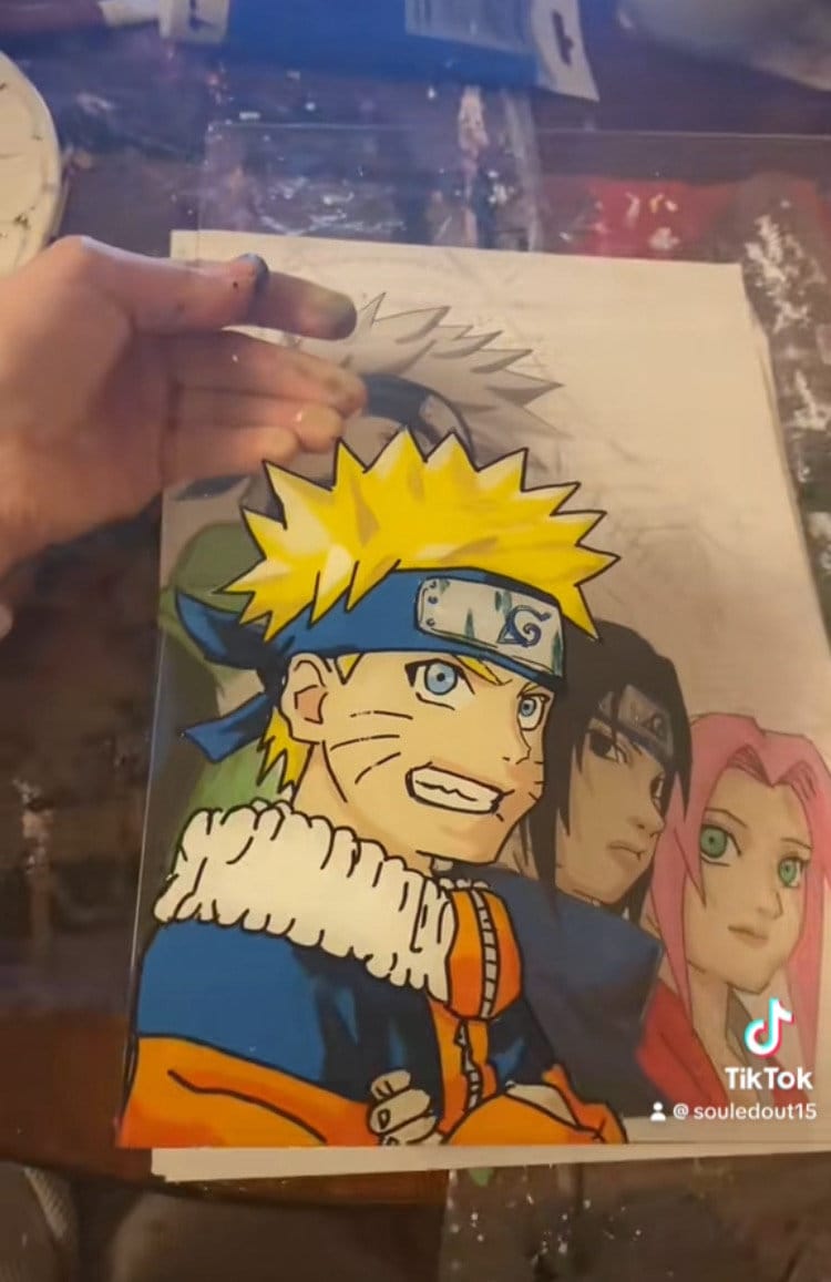 Glass Naruto Painting - Etsy