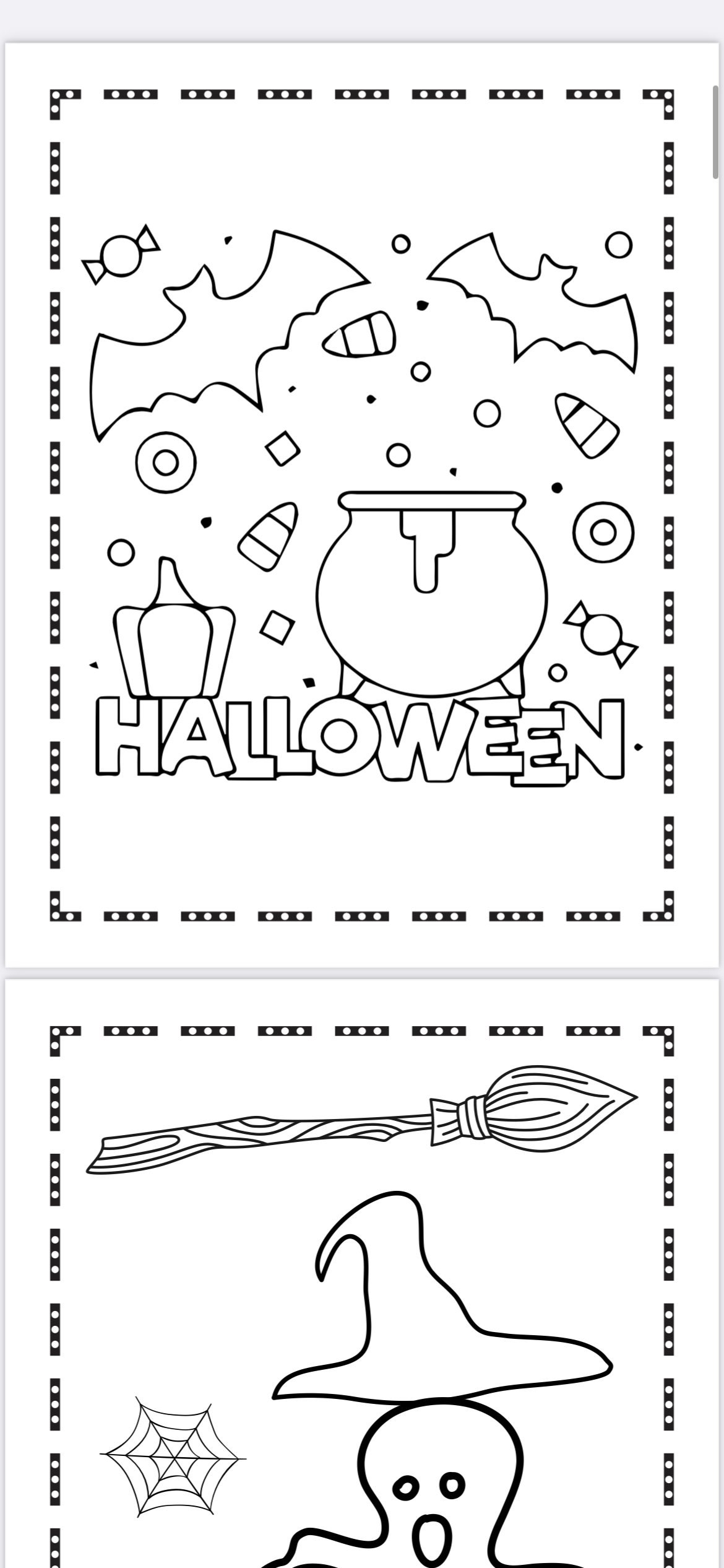 145 Halloween Coloring Pages PDF File Only - Etsy