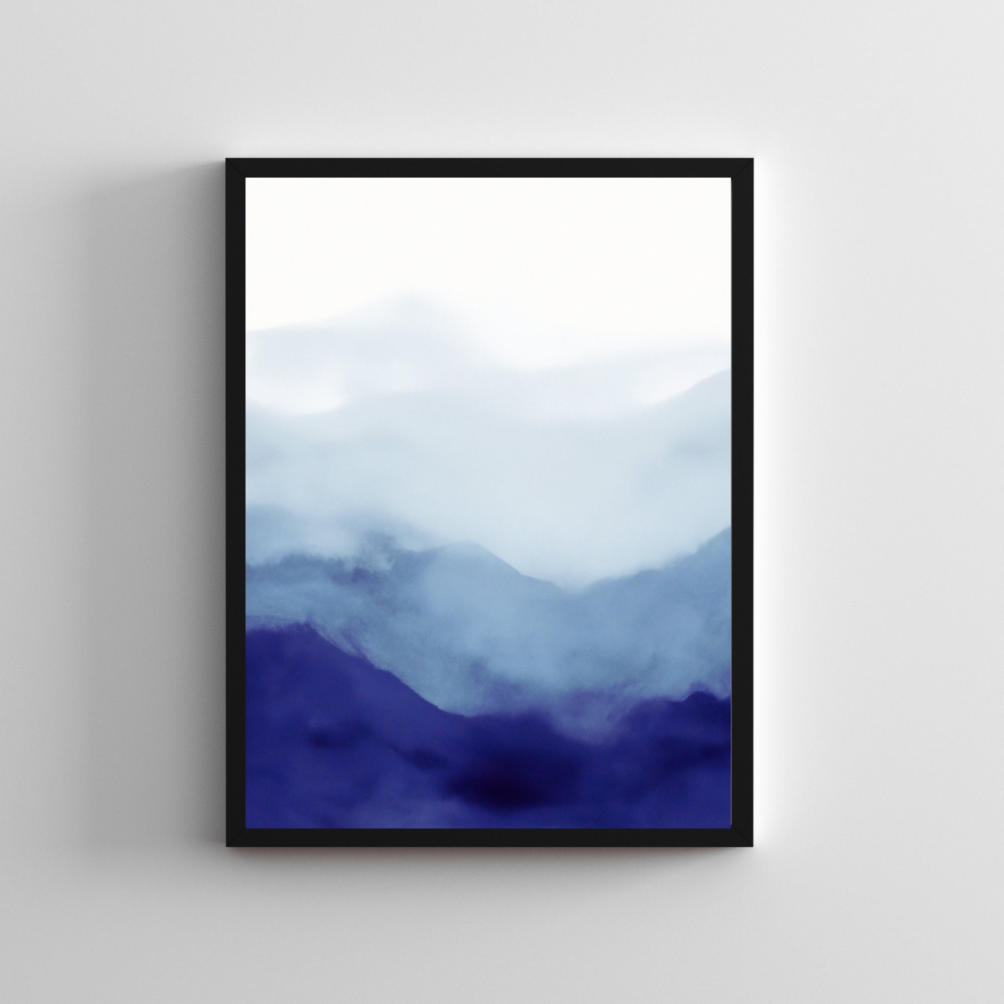 Indigo Digital Wall Art for Your Home, Instant Downloadable Artwork ...