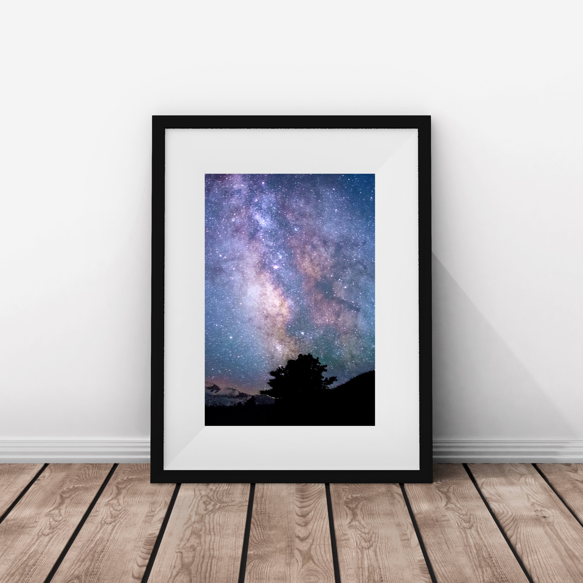 Night Sky Print Starry Sky Poster Night Landscape Scenery - Etsy