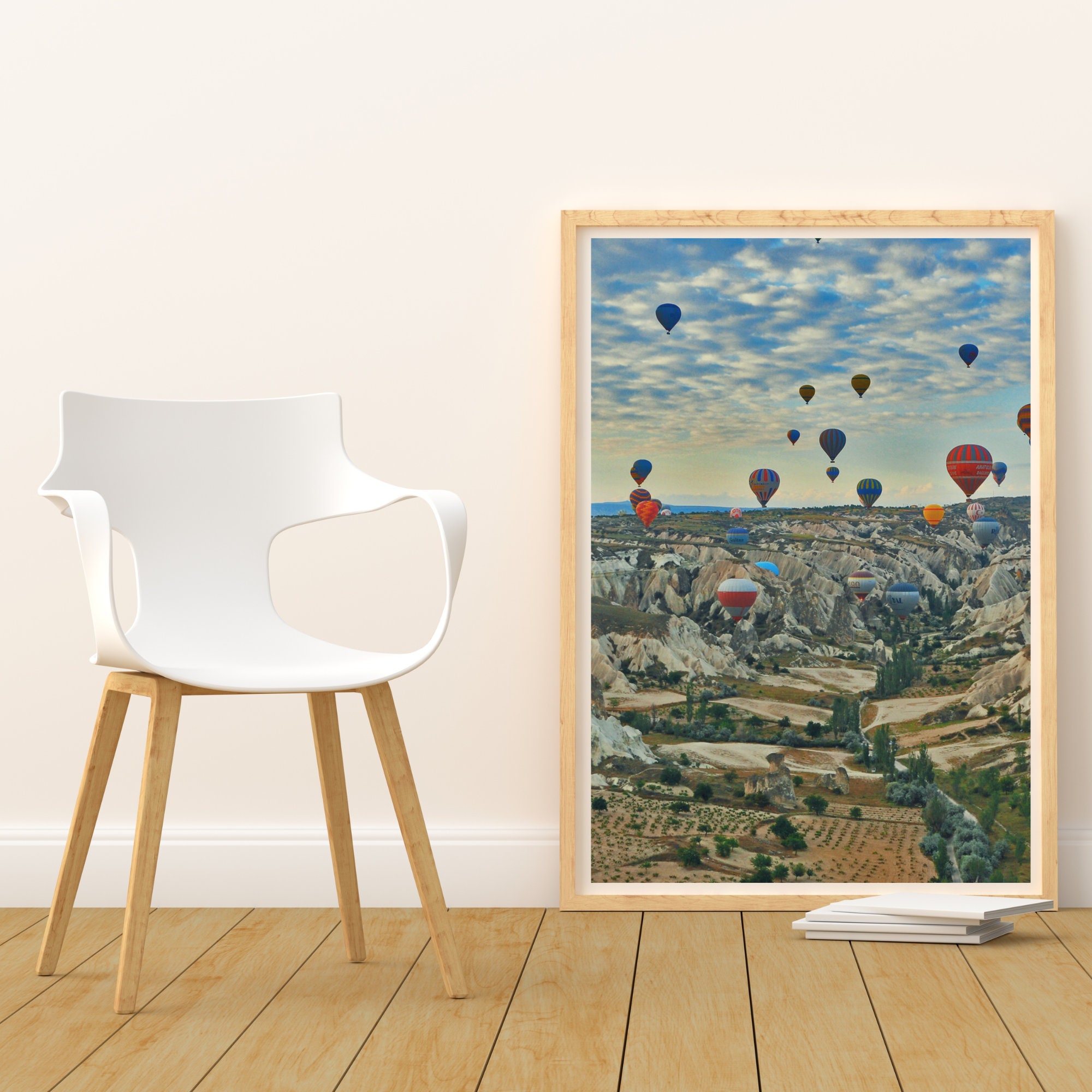 Hot Air Balloon Print Hot Air Printable Wall Art Modern - Etsy