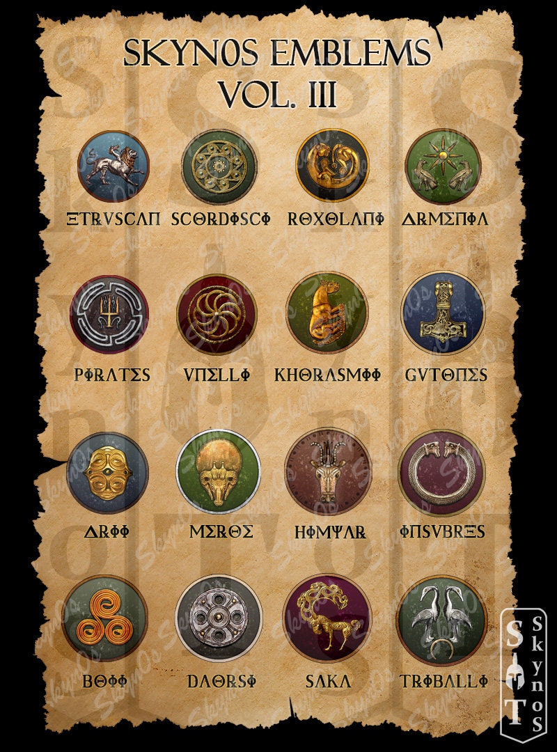 SCYTHIA - Ancient Faction Emblem & Symbol - Digital Printable Logo - Etsy