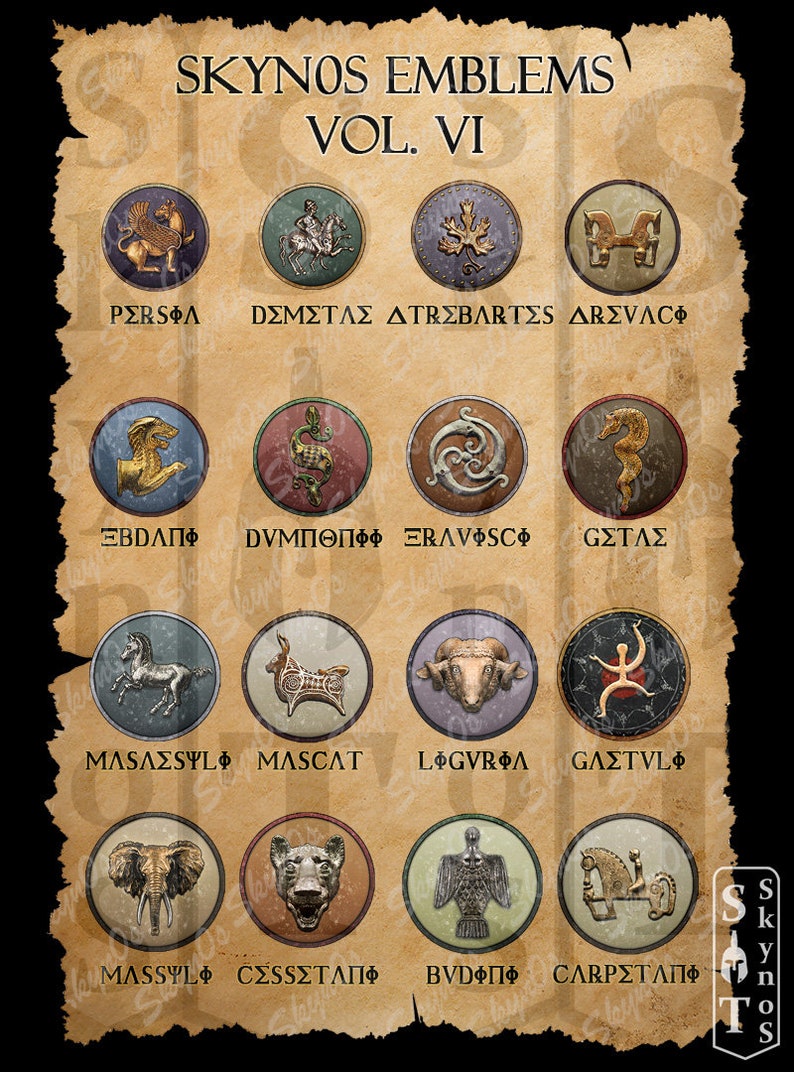 PERSIA - Ancient Faction Emblem & Symbol - Digital Printable Logo - Etsy