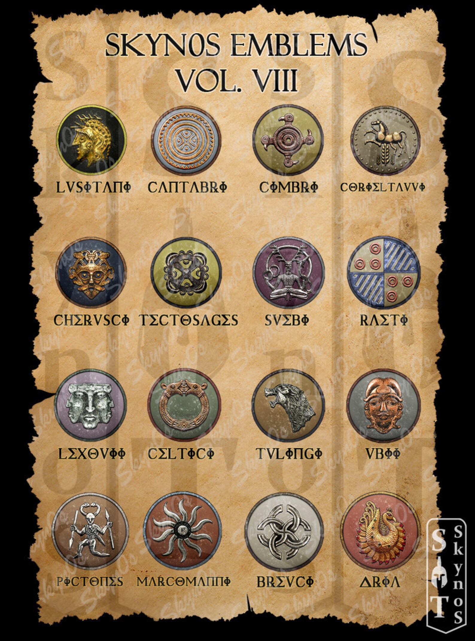 EPIRUS Ancient Faction Emblem & Symbol Digital Printable Logo - Etsy