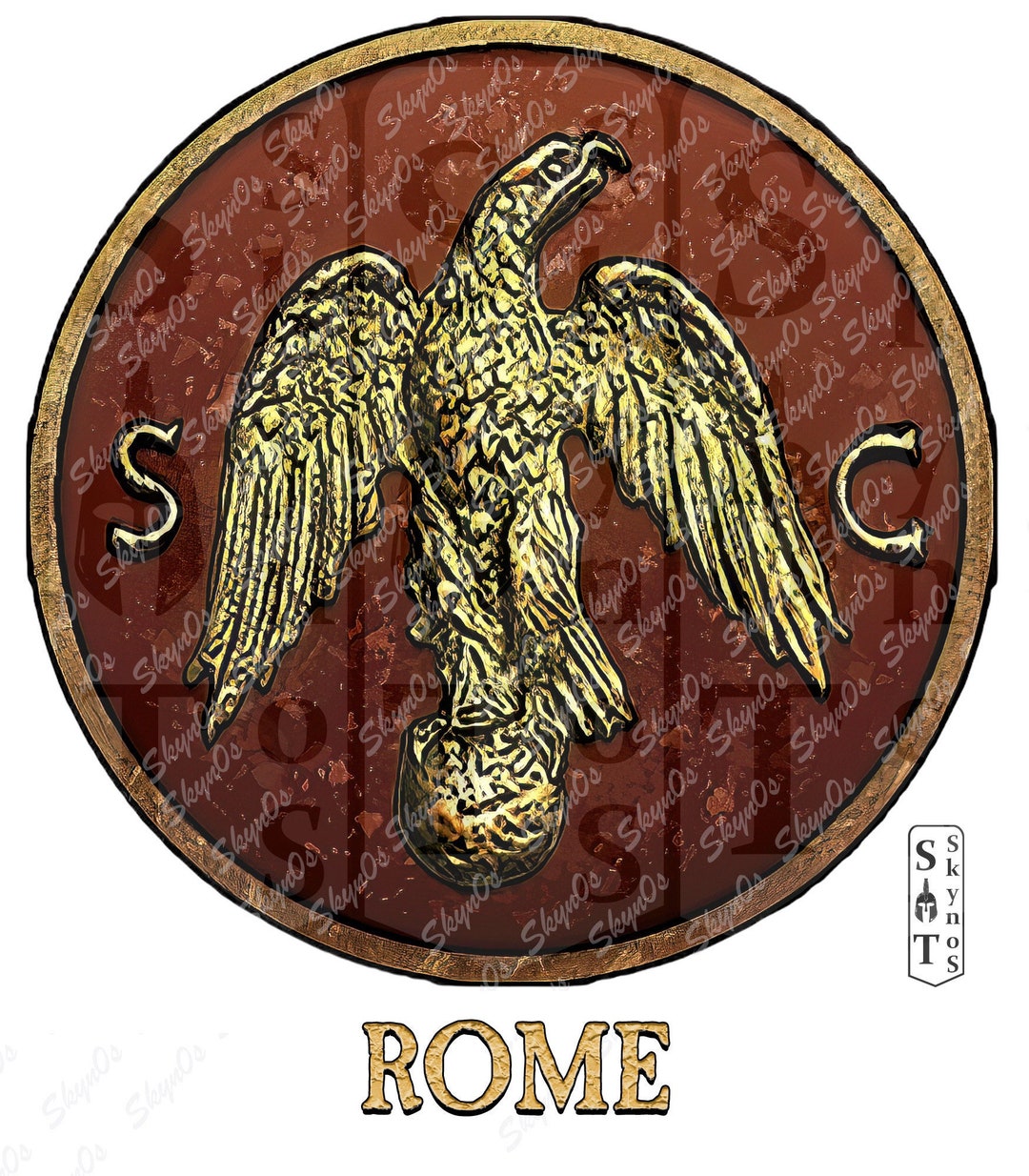ROME - Ancient Faction Emblem & Symbol - Digital Printable Logo - Etsy