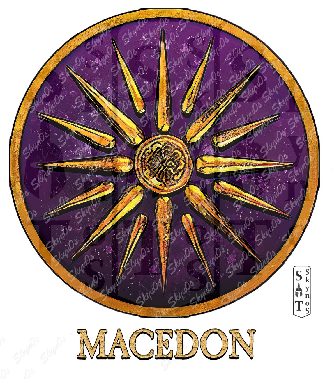 MACEDON - Ancient Faction Emblem & Symbol - Digital Printable Logo - Etsy