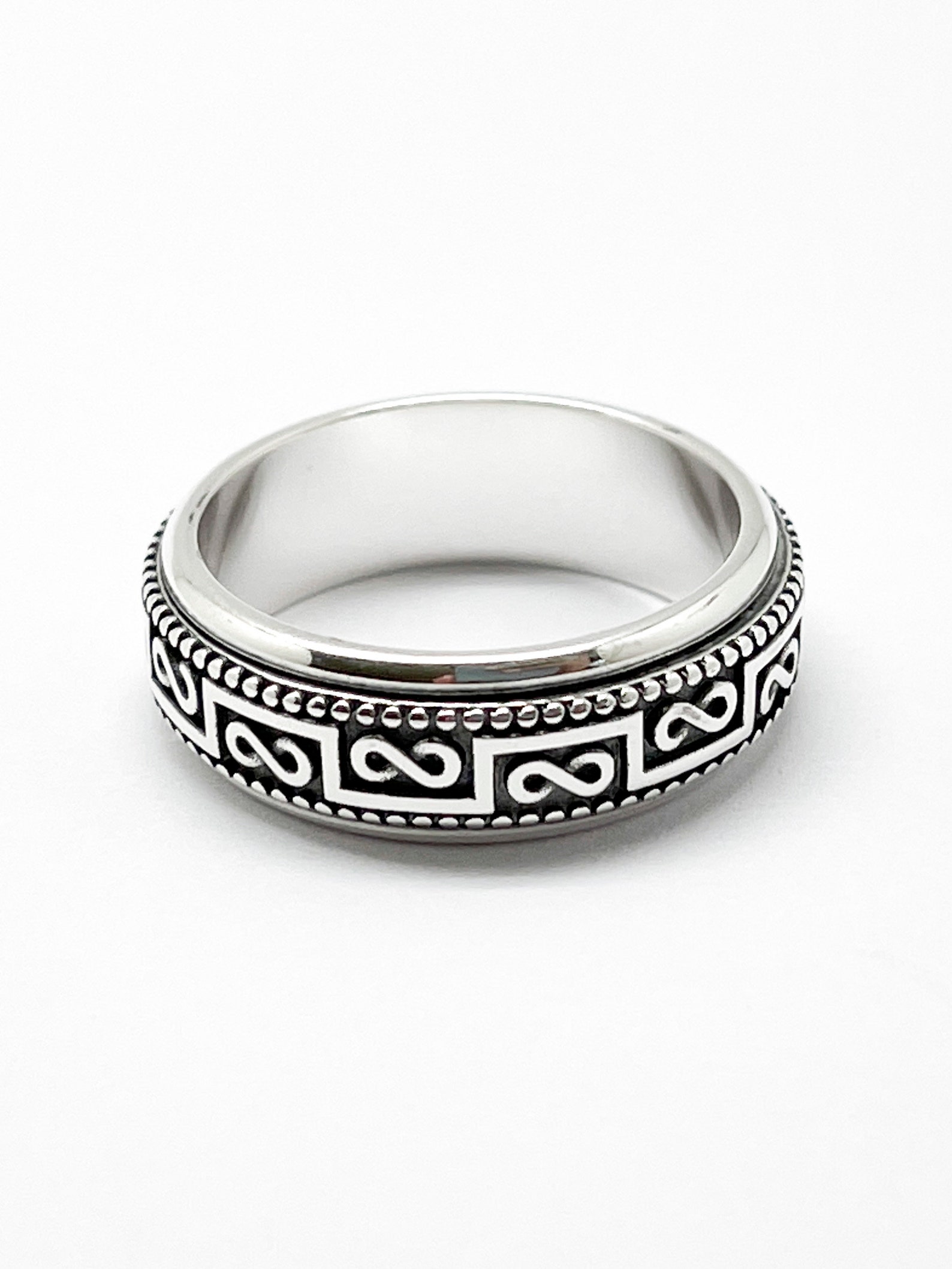 Infinity Men's Spinner Silver Ring Mens Sterling 925 Silver Jewellery ...