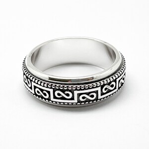 Infinity Men's Spinner Silver Ring Mens Sterling 925 Silver Jewellery ...