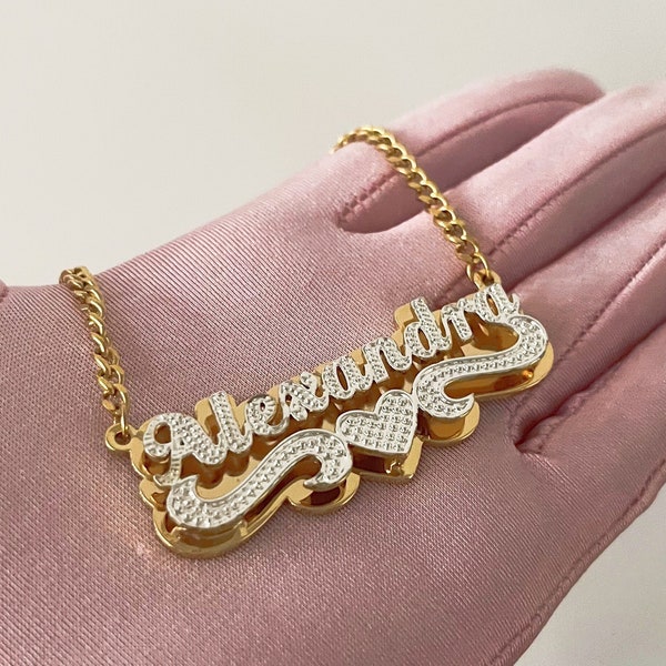 Nameplate Necklace - Etsy
