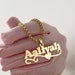 18K Gold Filled Name Necklace Thick Box Chain Custom Name - Etsy
