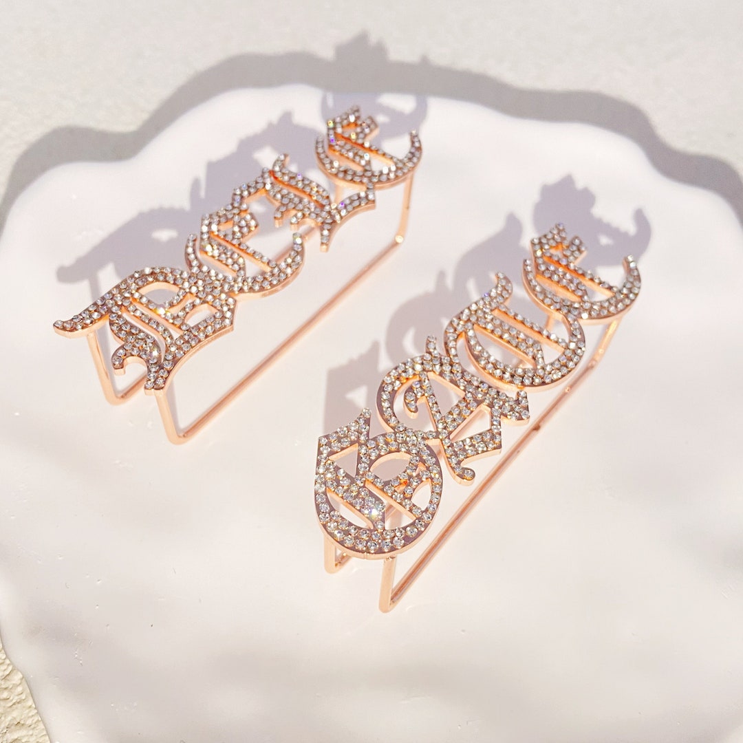 Diamond Knuckle Ring,custom Knuckle Ring,name Knuckle Ring,three Finger ...