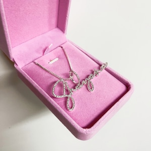 Silver Name Necklace, Custom Name Necklace, 925 Sterling Silver ...