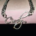 Custom Diamond Name Necklace Iced Out Cuban Chain, Script Name Necklace ...