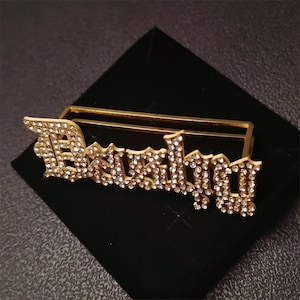 Custom Knuckle Ring, Name Knuckle Ring, Diamond Knuckle Ring, Three ...