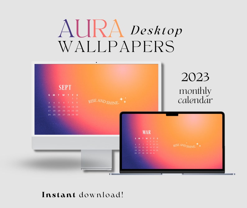 Desktop 2023 Aura Wallpaper | 2023 Monthly Calendar and Wallpaper ...