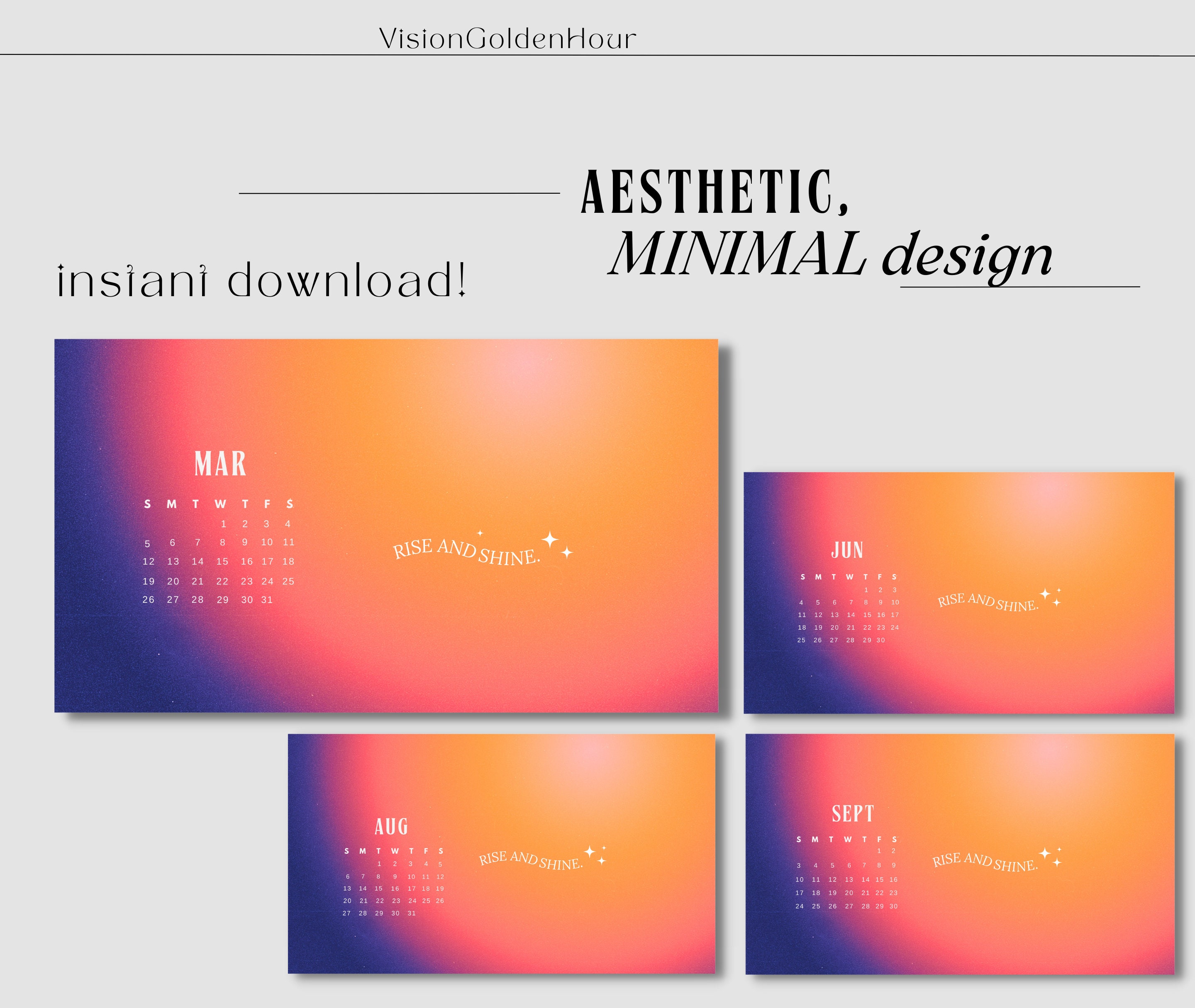 Desktop 2023 Aura Wallpaper | 2023 Monthly Calendar and Wallpaper ...