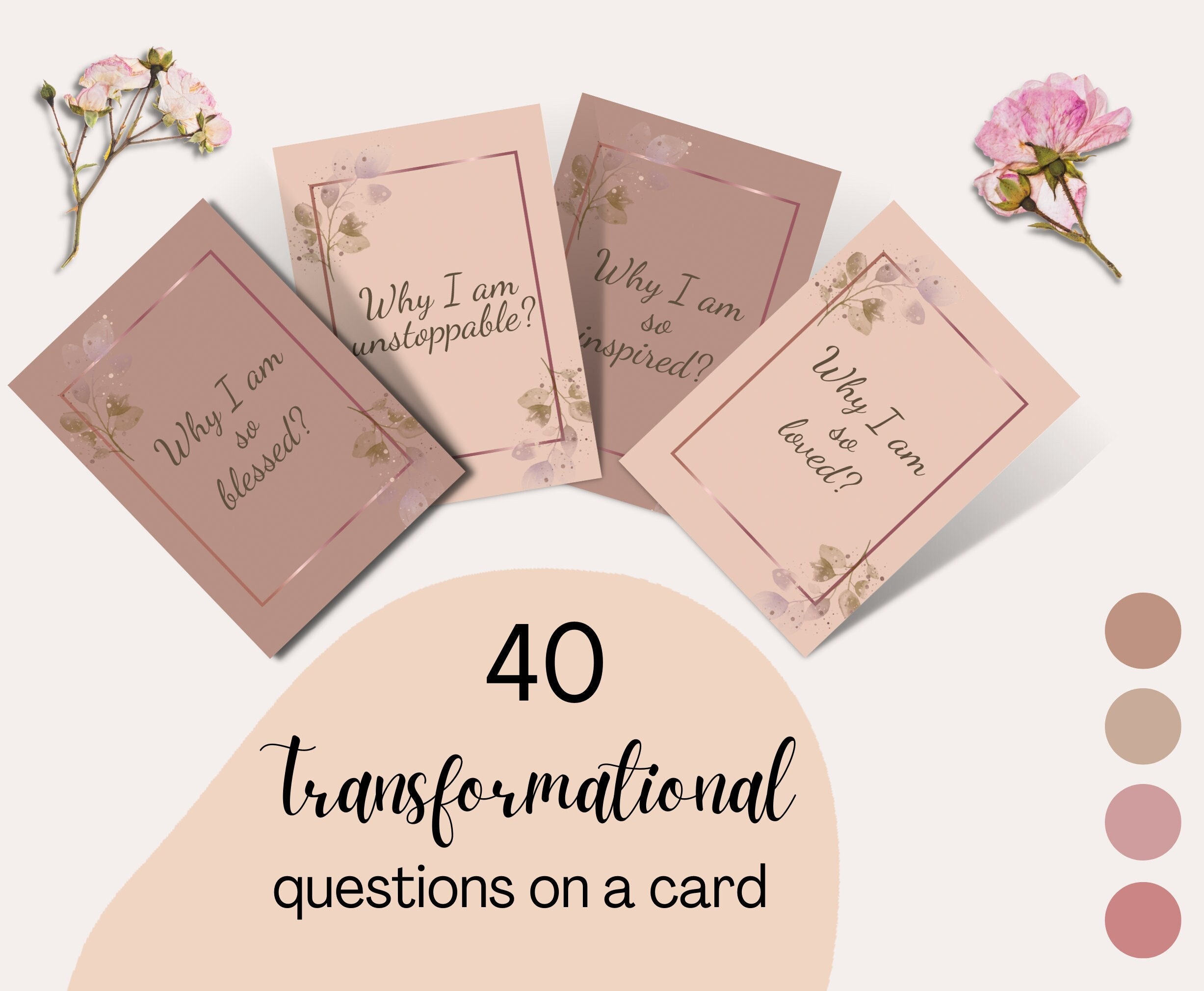 Printable Positive Self Talk Cards, Digital Download, Printable ...