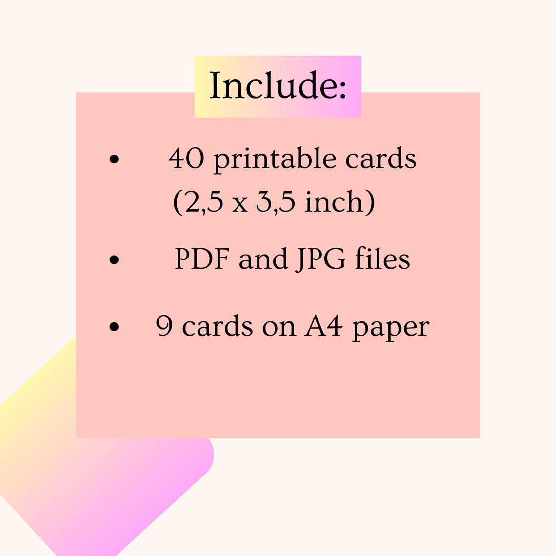 Printable Positive Self Talk Cards, Digital Download, Printable ...