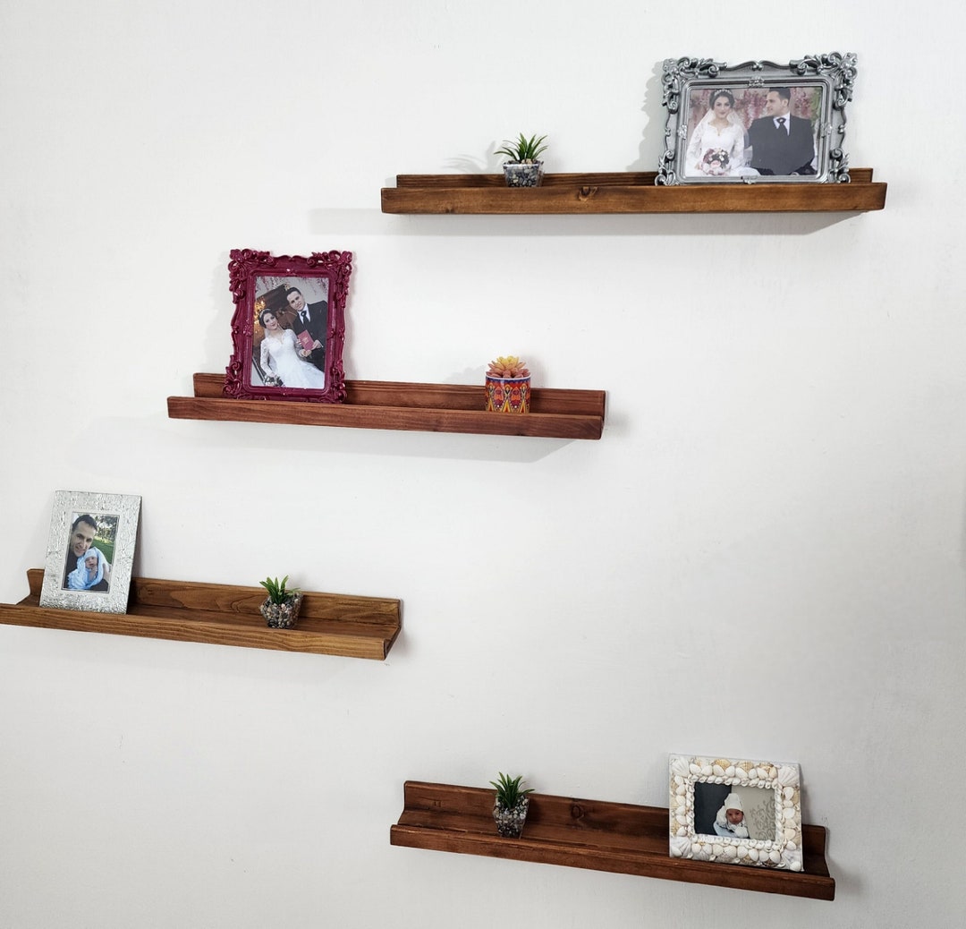 Floating Picture Ledge Shelf Wooden Rustic Wall Gallery - Etsy