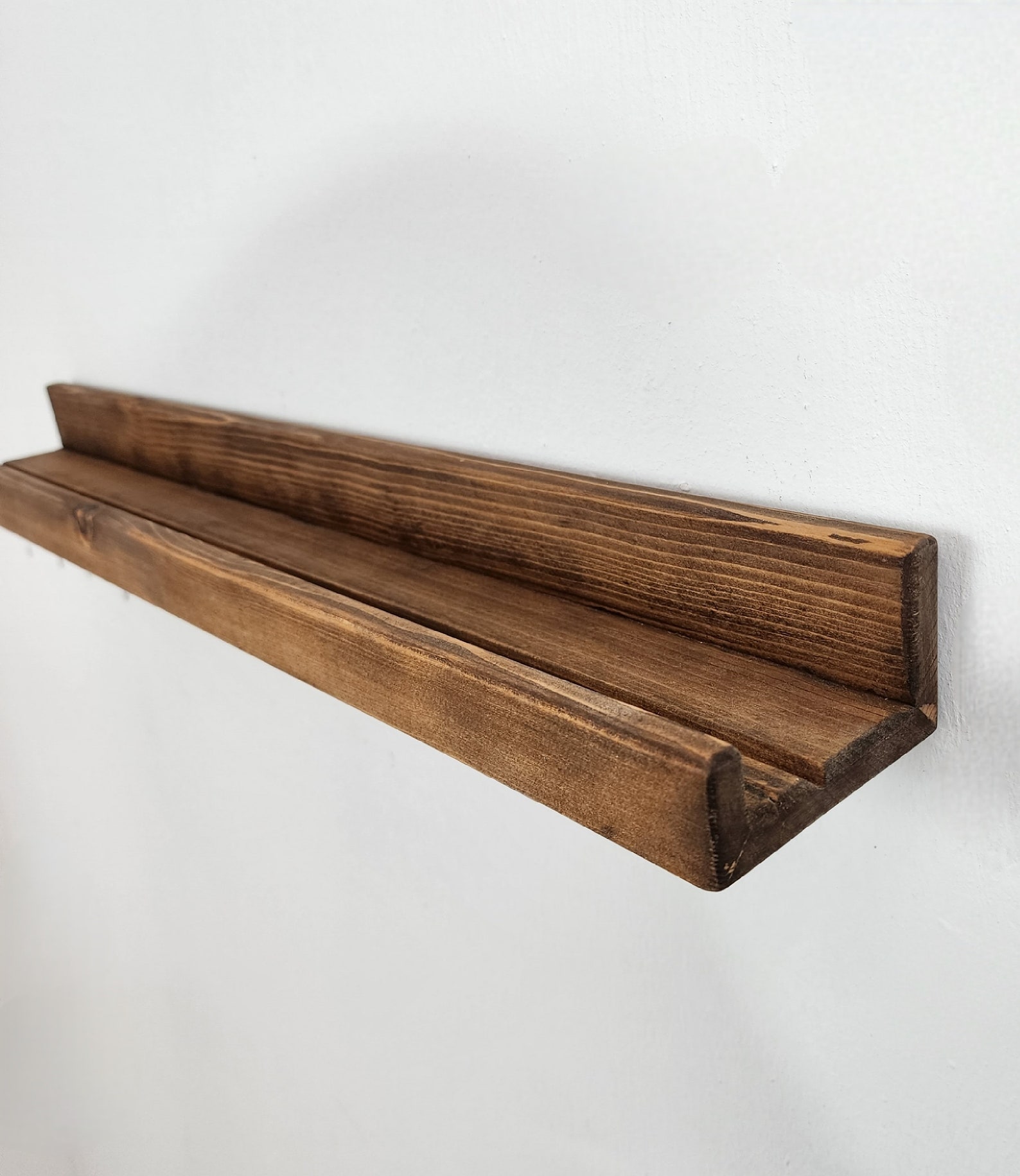 Floating Picture Ledge Shelf Wooden Rustic Wall Gallery - Etsy